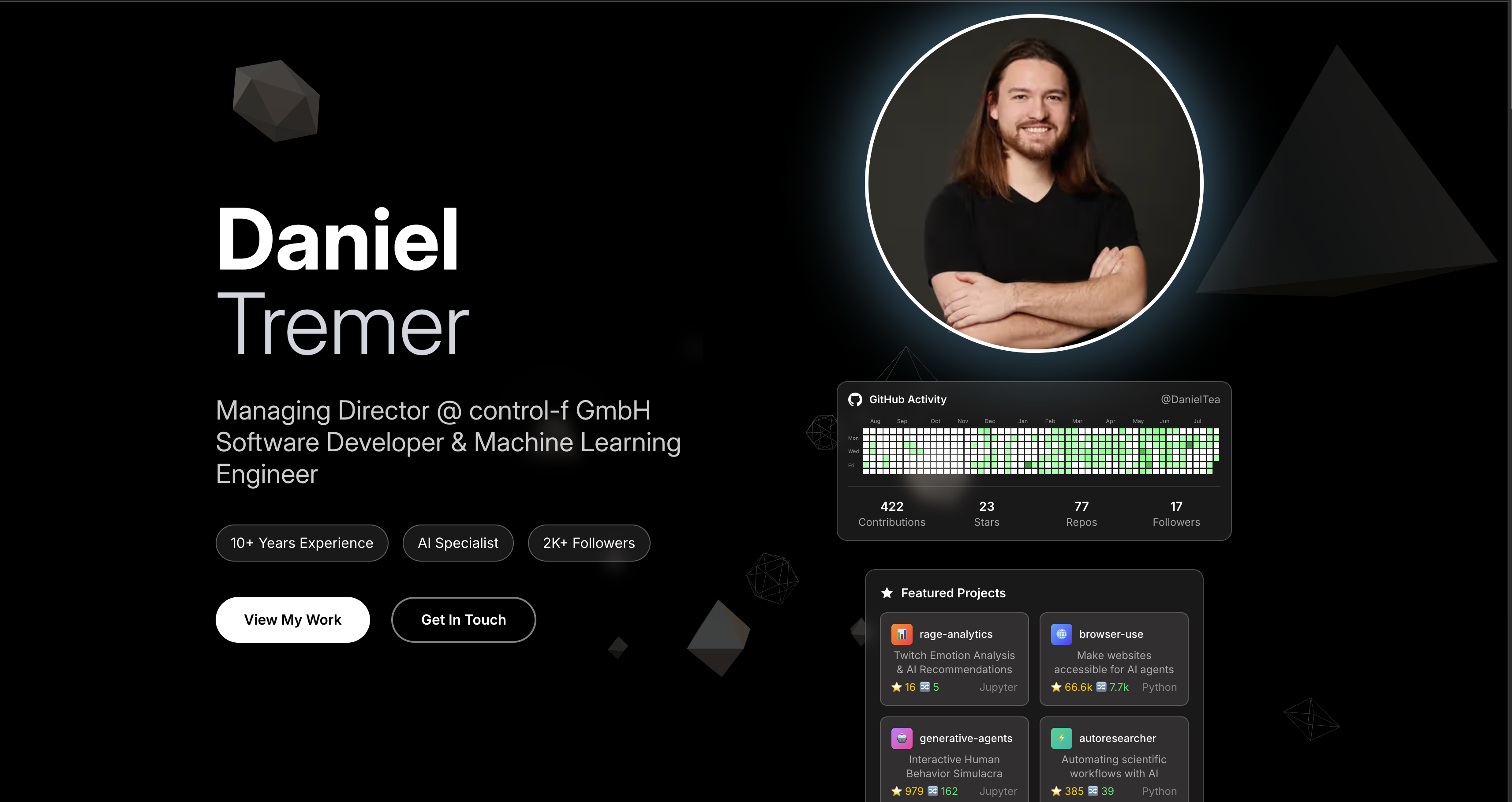 Daniel Tremer - AI & Software Engineer